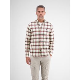 Lerros Langarmhemd »Langarmhemd, BIG FLANNELCHECK« FOG WHITE M M Großes Karomuster
