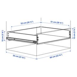 IKEA KONSTRUERA Schublade ohne Front