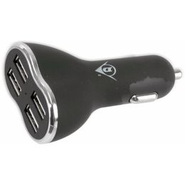 Dunlop KFZ USB-Lader, 12/24 V-, 4-fach