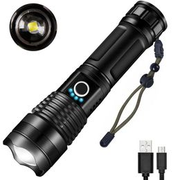 AKKEE LED Taschenlampe Taschenlampe LED Aufladbar Taschenlampen Batteriebetrieben USB (1-St.