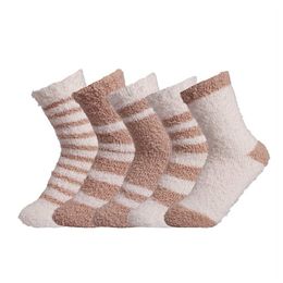 Rouemi Socken Korallenfarbene Fleecesocken