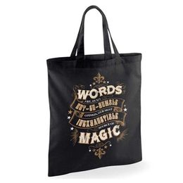 Harry Potter Beuteltasche Harry Potter Tragetasche Stoffbeutel WORDS MAGIC schwarz