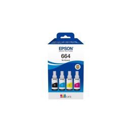 Epson EcoTank 664 / 4-Pack (Black Yellow Cyan Magenta) Ink - Tintenpatrone Cyan