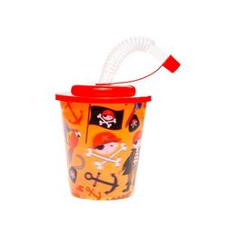 LG-Imports Cup with Lid and Straw Pirate 12pcs.