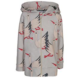 Dear Sophie - Kapuzen-Sweatjacke STORK in grey, Gr.122/128