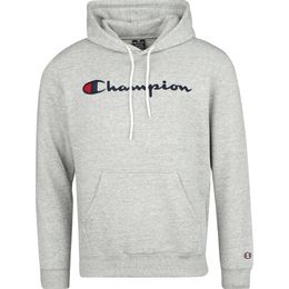 Champion Hooded Sweatshirt Kapuzenpullover grau meliert in L