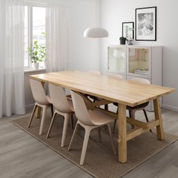 IKEA MÖCKELBY / ODGER Tisch und 6 Stühle