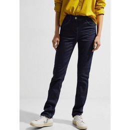 Cecil Slim-fit-Jeans mit dunkelblauer Waschung, blau