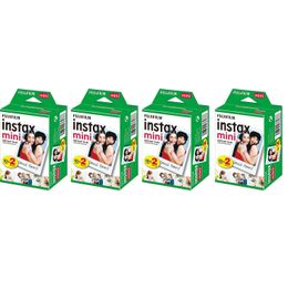 4 Stück Fujifilm Instax Mini Instant Film Doppelpack