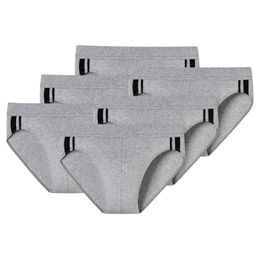 Schiesser Slip Herren Größe XXL grau / schwarz