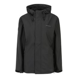 Kapten & Son Kapten & Son Funktionsjacke 'Everyday Rain Jacket Short' Herren Gr&ouml;&szlig;e M hellgrau / schwarz