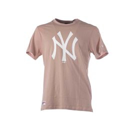 New Era Shirt Herren Gr&ouml;&szlig;e S beige / wei&szlig;