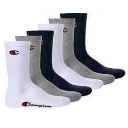 Champion Authentic Athletic Apparel Athletic Socks male Blue, Grey, White size 43-46