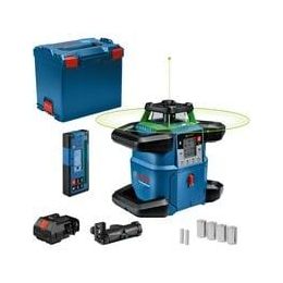 Bosch Akku-Rotationslaser GRL 650 CVHG Professional, 18Volt blau, ohne Akku und Ladeger&auml;t, gr&uuml;ne Laserlinie, in L-BOXX