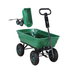 miweba Bollerwagen Gartenwagen Transportkarre Dumper (300 kg Zuladung