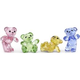 Swarovski Dekofigur Kristallfiguren Set Bärenfamilie Kris Bär 30. Jubiläumsset, 5636306 (4 St), Swarovski® Kristall, blau|bunt|gelb|grün|rosa|schwarz