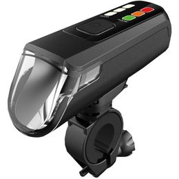 FISCHER BIKE FISCHER Fahrrad Fahrradbeleuchtung Akku-USB-LED Bel.-Set Bodenbel. 60 Lux, schwarz