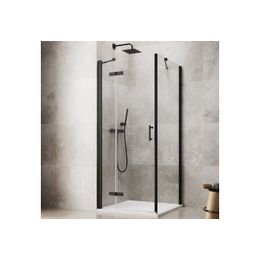 maw by GEO Eckdusche maw flex PRO AP-F300, BxT: 100x100 cm, Einscheibensicherheitsglas, schwarz