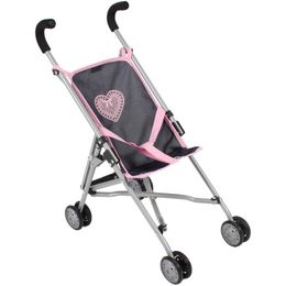 Bayer Chic 2000 Puppenbuggy ROMA in grau-rosa