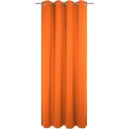 Vorhang Umea, WIRTH, Ösen (1 St), blickdicht, Jacquard, orange