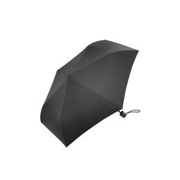 Esprit Taschenregenschirm Taschenschirm in Schwarz mit Logo-Print