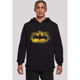F4NT4STIC Sweatshirt DC Comics Batman Spray Logo Herren,Premium Merch,Slim-Fit,Kapuzenpullover,Bedruckt, schwarz
