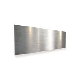 Primedeco Glasbild Wandbild Poliertes Metall mit Aufhängung