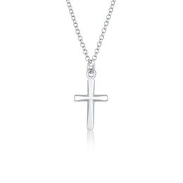 Elli Kette mit Anhänger Kreuz Filigran Glauben Symbol 925 Silber