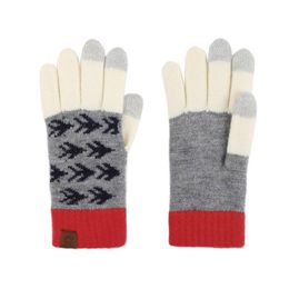 ManKle Strickhandschuhe Winterhandschuhe Touchscreen Handschuhe Strick Fingerhandschuhe Unisex