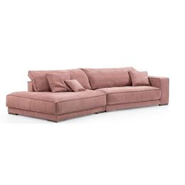 JVmoebel 3-Sitzer Rosa Big Sofa Couch xxl Stoffcouch Wohnzimmer Couchen 3-Sitzer Möbel