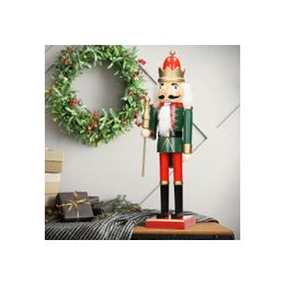 ECD Germany Nussknacker Weihnachten Holzfigur König Puppet Marionette Ornament Nussbrecher