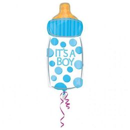 Amscan Folienballon Folienballon Baby-Fläschen it´s a boy