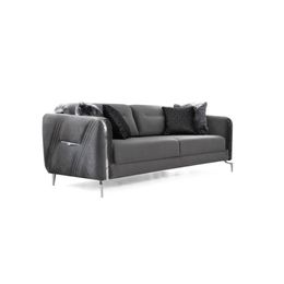 JVmoebel 3-Sitzer Luxus Sofa Dreisitzer Modern Polster Textil 3 Sitzer Wohnzimmer 235cm