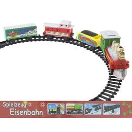 der kleine Handwerker Spielzeug-Eisenbahn Spielzeug Eisenbahn mit 3 Waggons 9-tlg.