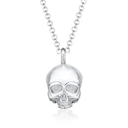 Kuzzoi Lange Kette Totenkopf Schädel Gothic 925 Sterling Silber