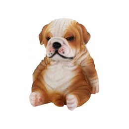 colourliving Tierfigur Hunde Figur Bulldogge Figur sitzend Hunde Deko lustige Hundefigur (1x sitzend)