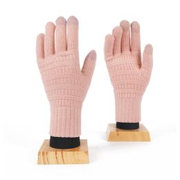 ManKle Strickhandschuhe Touchscreen Handschuhe Strick Fingerhandschuhe Warm und Winddicht