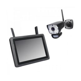 Indexa Indexa DW700 SET Funk-Überwachungskamera mit 9 Zoll Monitor mit App Überwachungskamera