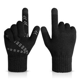 ManKle Strickhandschuhe Winter Warme Touchscreen Handschuhe Winterhandschuhe Outdoor