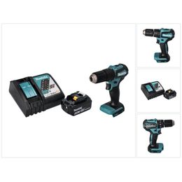 Makita Schlagbohrmaschine DHP 483 RG1 Akku Schlagbohrschrauber 18 V 40 Nm Brushless + 1x Akku 6