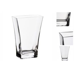 Bigbuy Dekovase Vase 14 x 6 x 20 cm Glas Durchsichtig