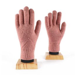 ManKle Strickhandschuhe Winter Touchscreen Handschuhe Strick Fingerhandschuhe Mehrfarbige