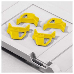 Proregal® Stapelbox SuperSparSet 150x Schiebeschnappverschluss Gelb für Eurobox NextGen (150 St)