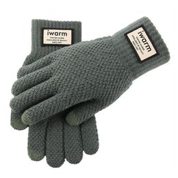 ManKle Strickhandschuhe Damen Winter Handschuhe Warme Touchscreen Gestrickte Fäustlinge