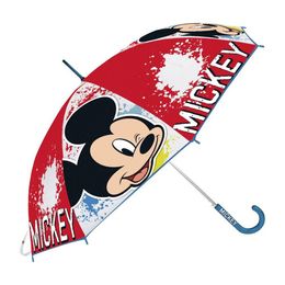Disney Mickey Mouse Taschenregenschirm Regenschirm Mickey Mouse Happy smiles Rot Blau Ø 80 cm