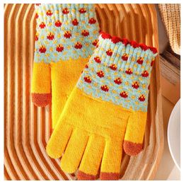 ManKle Baumwollhandschuhe Damen Touchscreen Handschuhe Winterhandschuhe Warm und Winddicht