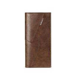 Mnöpf Brieftasche Brieftasche kaffeefarben Echtes Leder mit RFID-Schutz