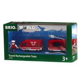 Brio® Spielzeugeisenbahn-Lokomotive World Eisenbahn Zug Roter Akku Reisezug 4 Teile 33746