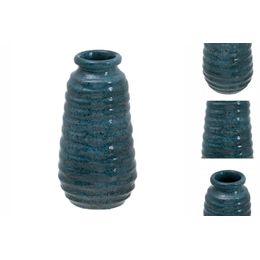 Bigbuy Dekovase Vase Blau aus Keramik 15 x 15 x 30 cm
