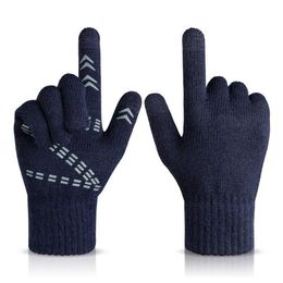 ManKle Strickhandschuhe Winter Warme Touchscreen Handschuhe Winterhandschuhe Outdoor